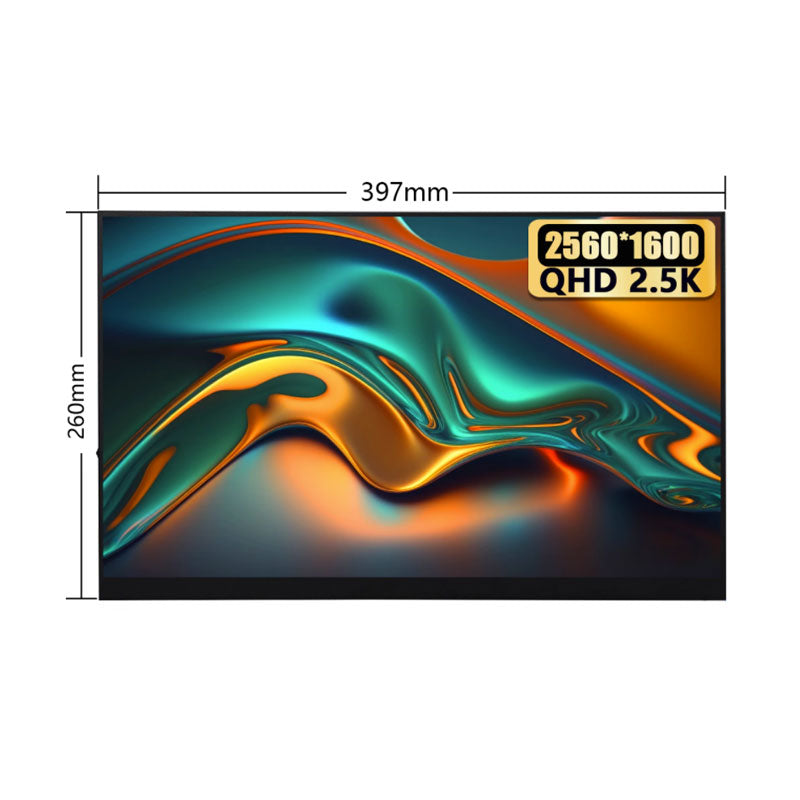 18 inch Portable Monitor 2.5K High-definition Secondary Screen Expansi ...